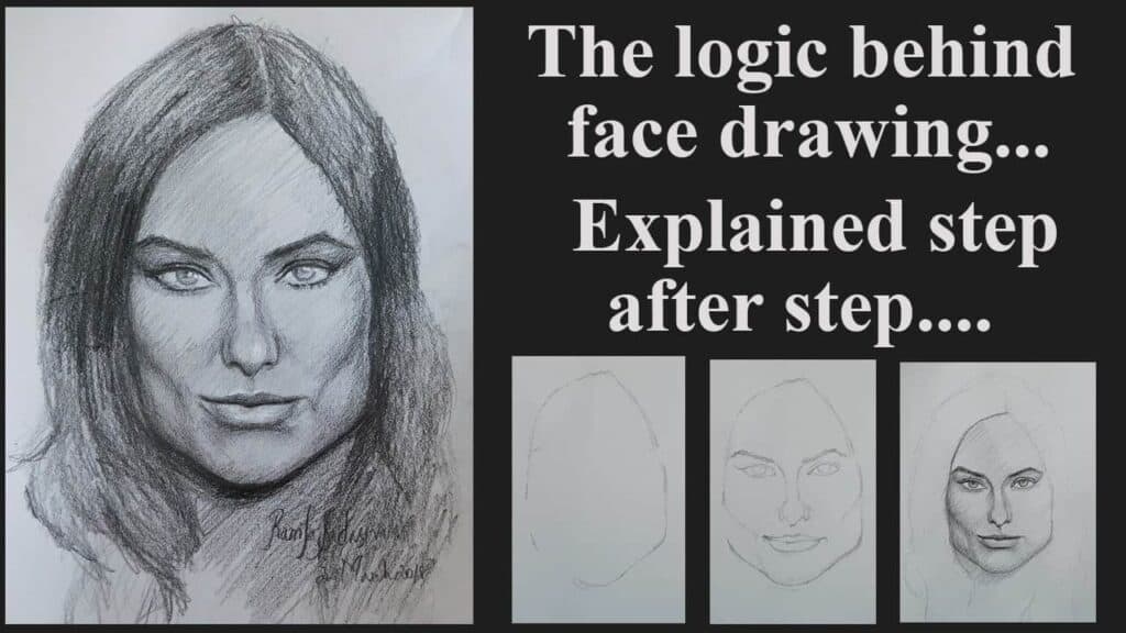 How to draw a face ? A step by step guide